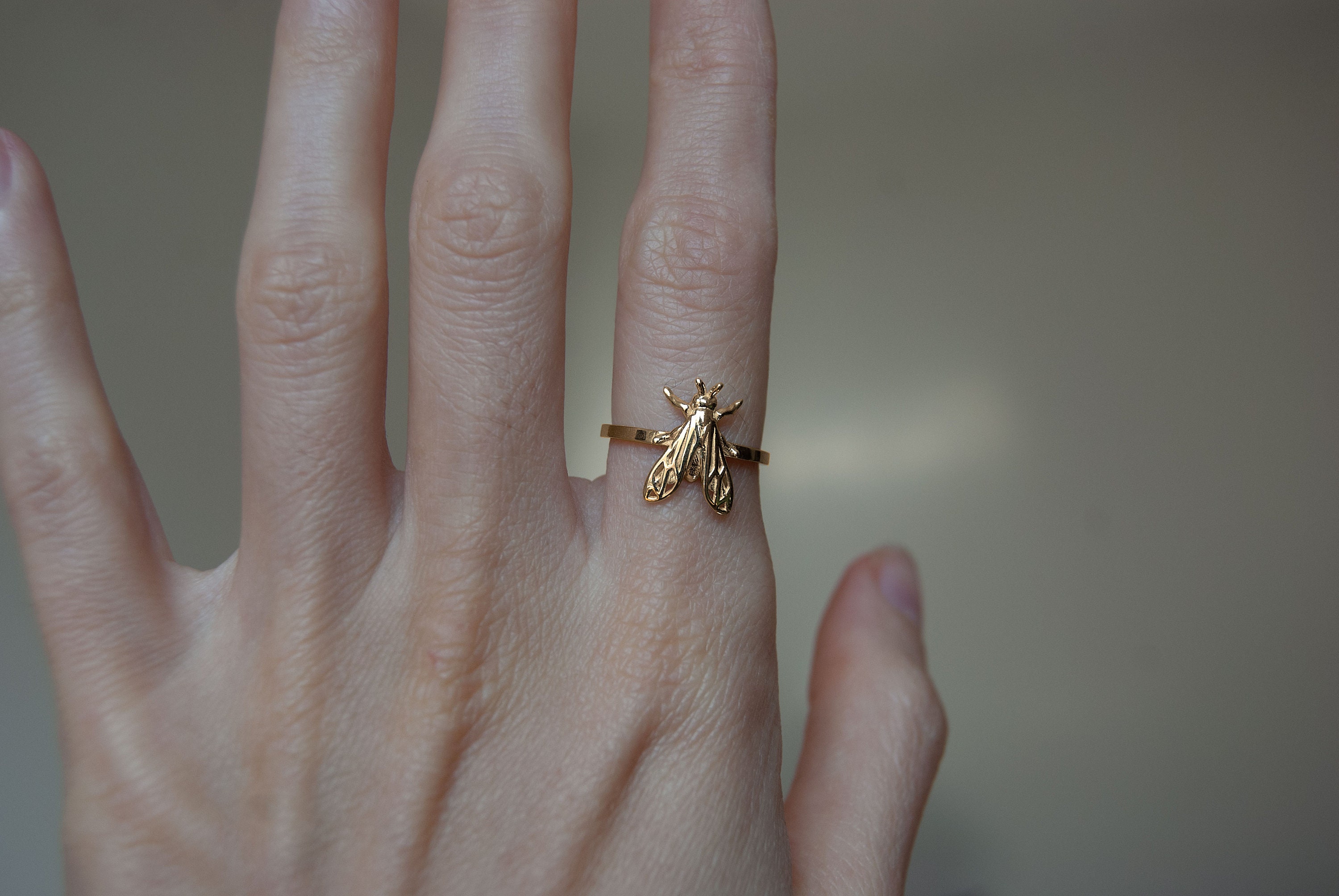 Wasp Silver Ring Sterling Silver Bee Bee Jewelry Gold Wasp - Etsy