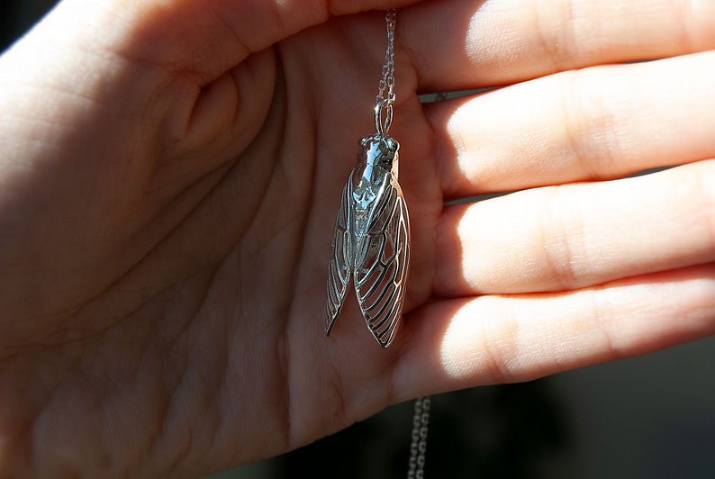 Cicada Silver Pendant Cicada Gold Necklace Cicada Jewelry - Etsy