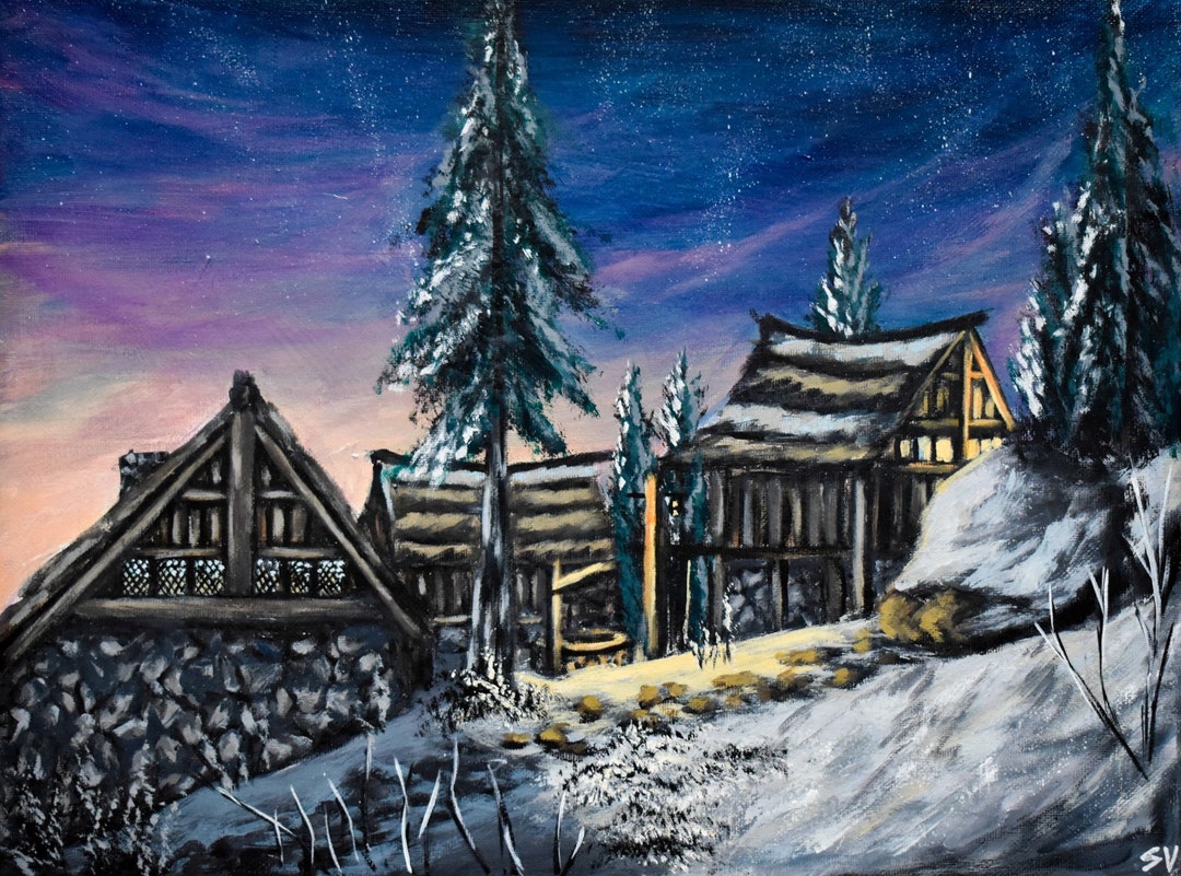 Skyrim Print, Skyrim Art, Skyrim Merchandise, Elder Scrolls, Elder ...