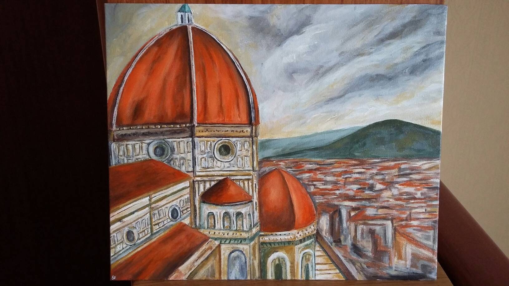 Florence Art Acrylic Painting Painting Landscape - Etsy