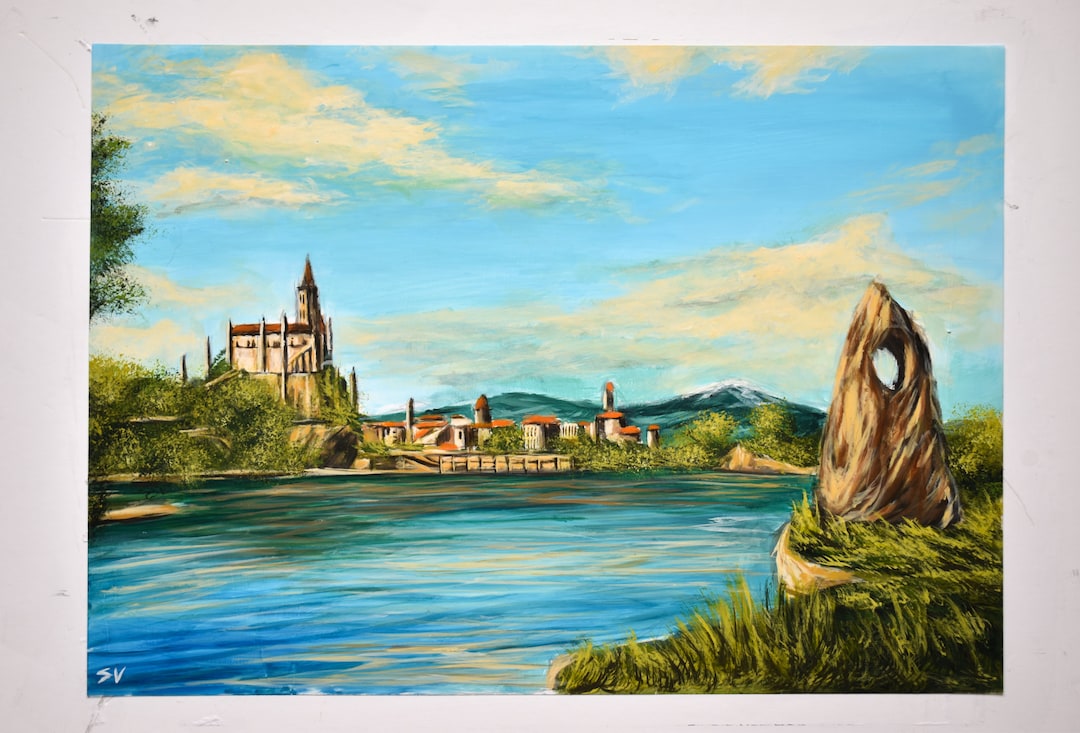 Beauclair | Original Painting From the Witcher 3: Wild Hunt - Etsy