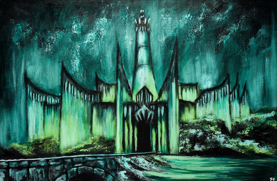 Minas Morgul Print, Lord of the Rings, the Hobbit, Gothic, Lord of the ...