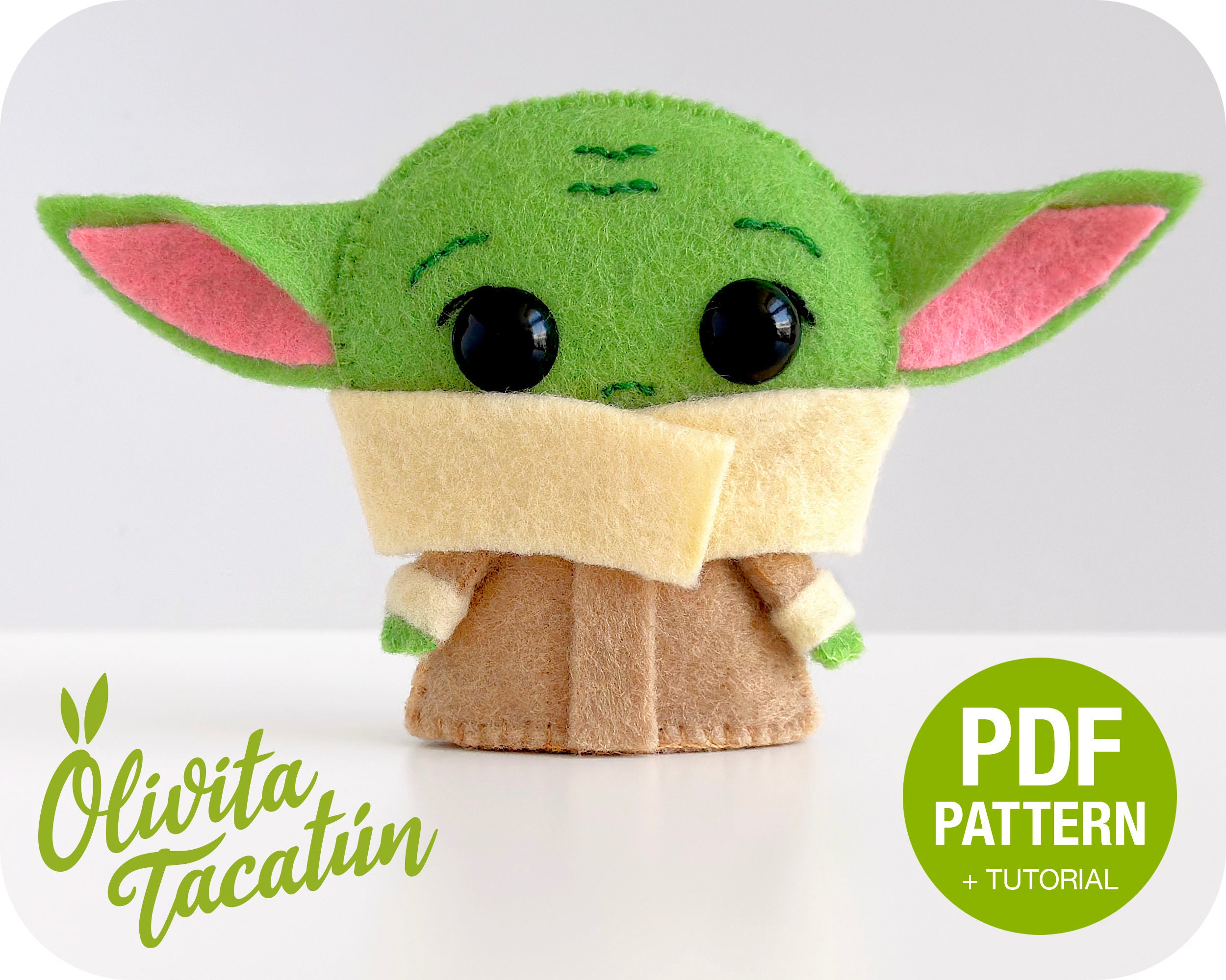 PDF Pattern Tutorial: Felt Baby Yoda grogu - Etsy