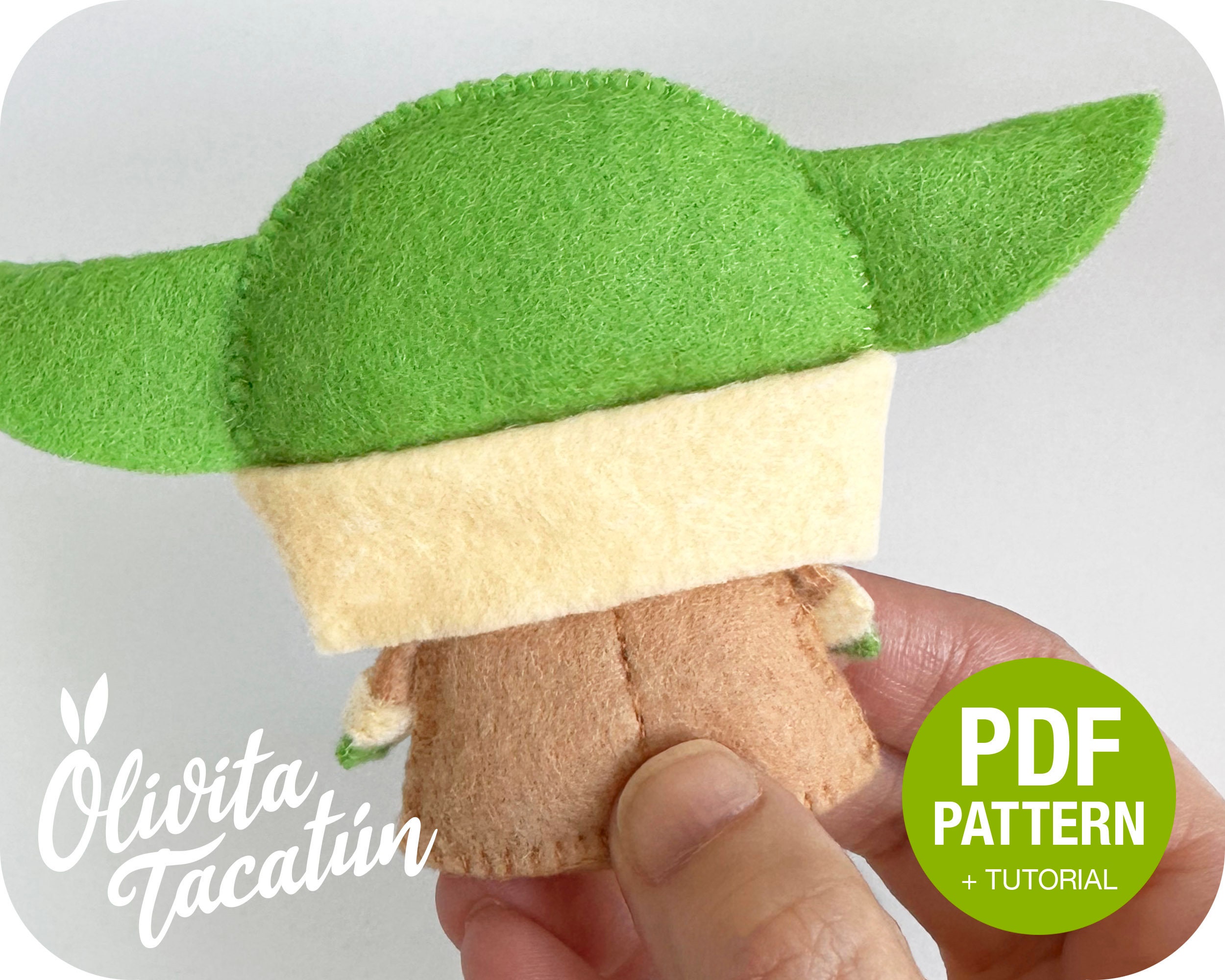 PDF Pattern Tutorial: Felt Baby Yoda grogu - Etsy