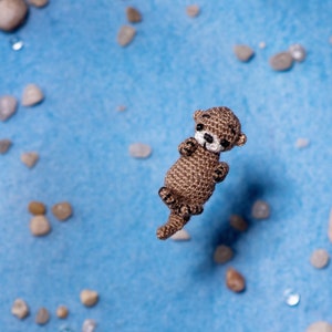 Micro Crochet Amigurumi Realistic Lemur Art, Mini Micro Animals Lemur ...