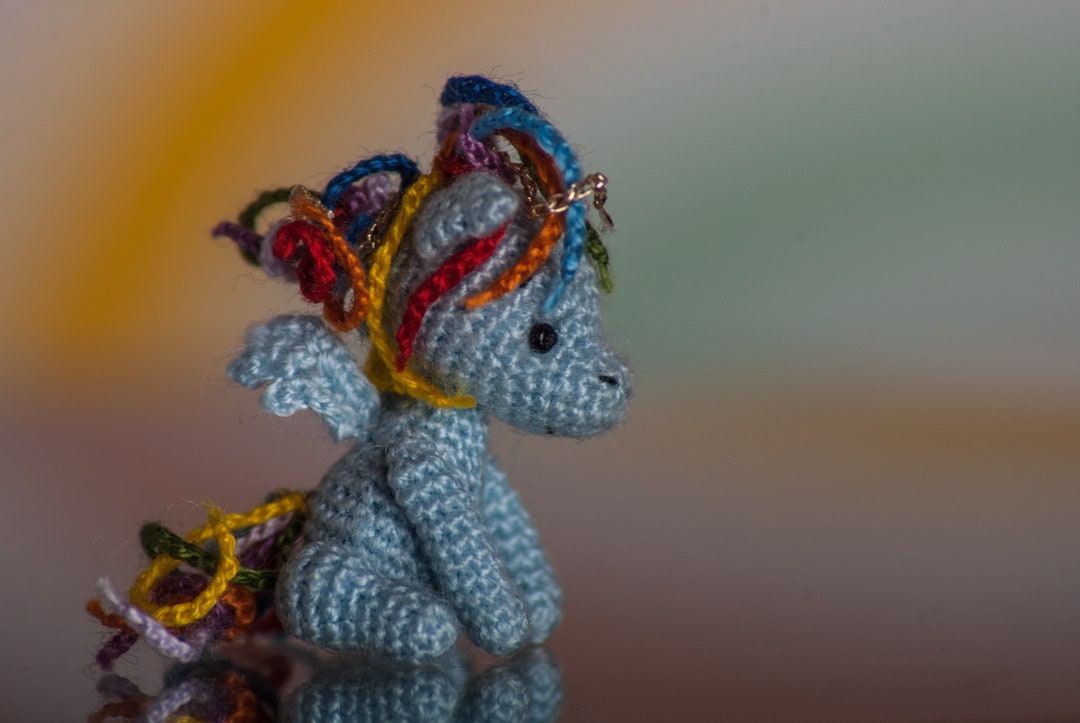 Micro Miniature Crochet Pegasus Micro Animals: Personalized Gifts ...