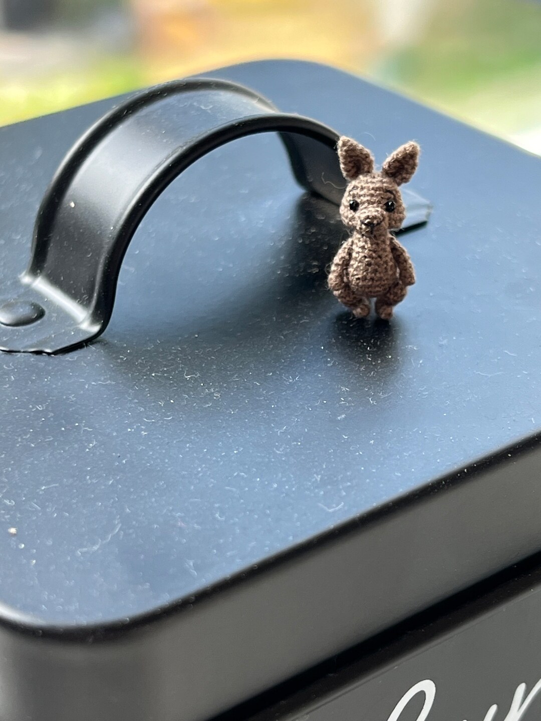 Micro Miniature Crochet Realistic Kangaroo Mini Doll, Micro Animal ...