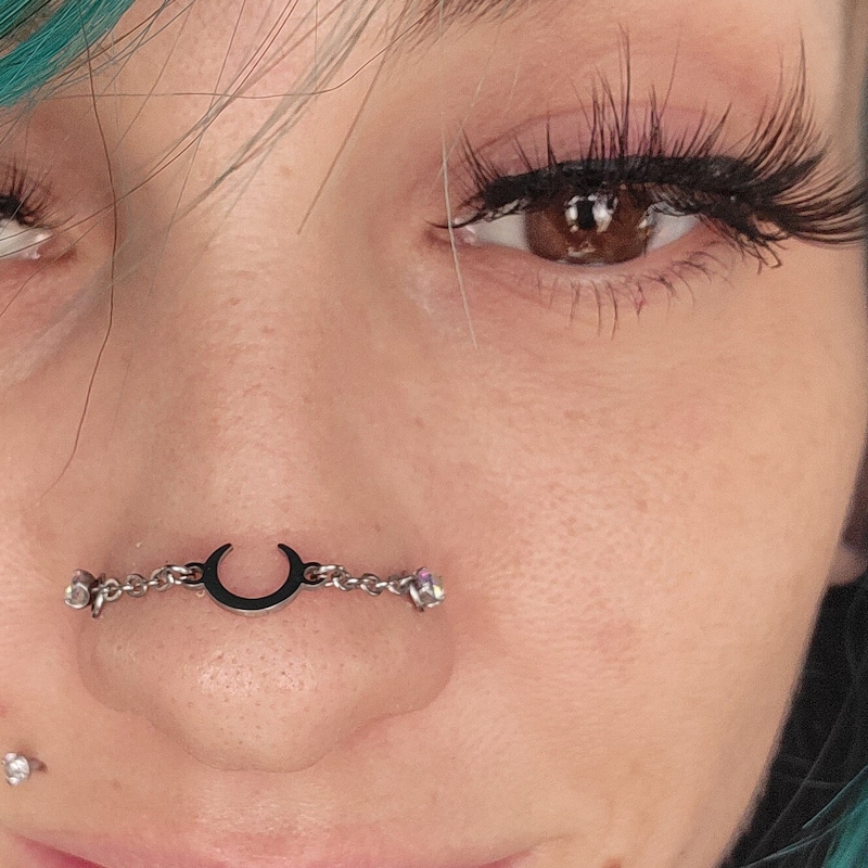 Nose Ring Chain - Etsy
