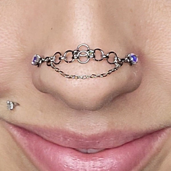 Nose Chain - Etsy