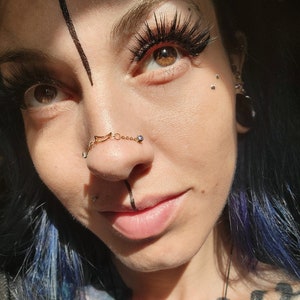 CELESTIAL MOON Nose Chain - Etsy