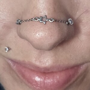 Twinkle Little Star Nose Chain - Etsy