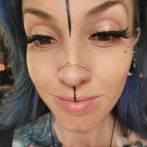 CELESTIAL MOON Nose Chain - Etsy