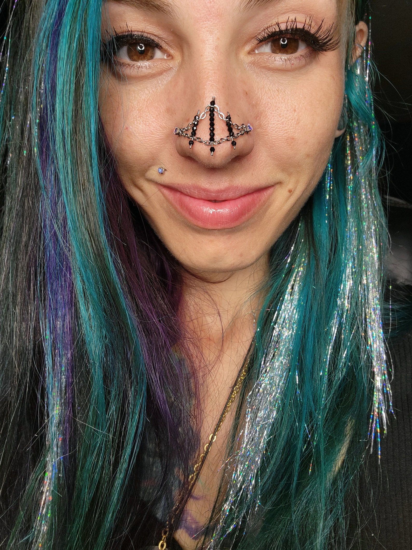 QUEEN OF SWORDS Nose Chain - Etsy