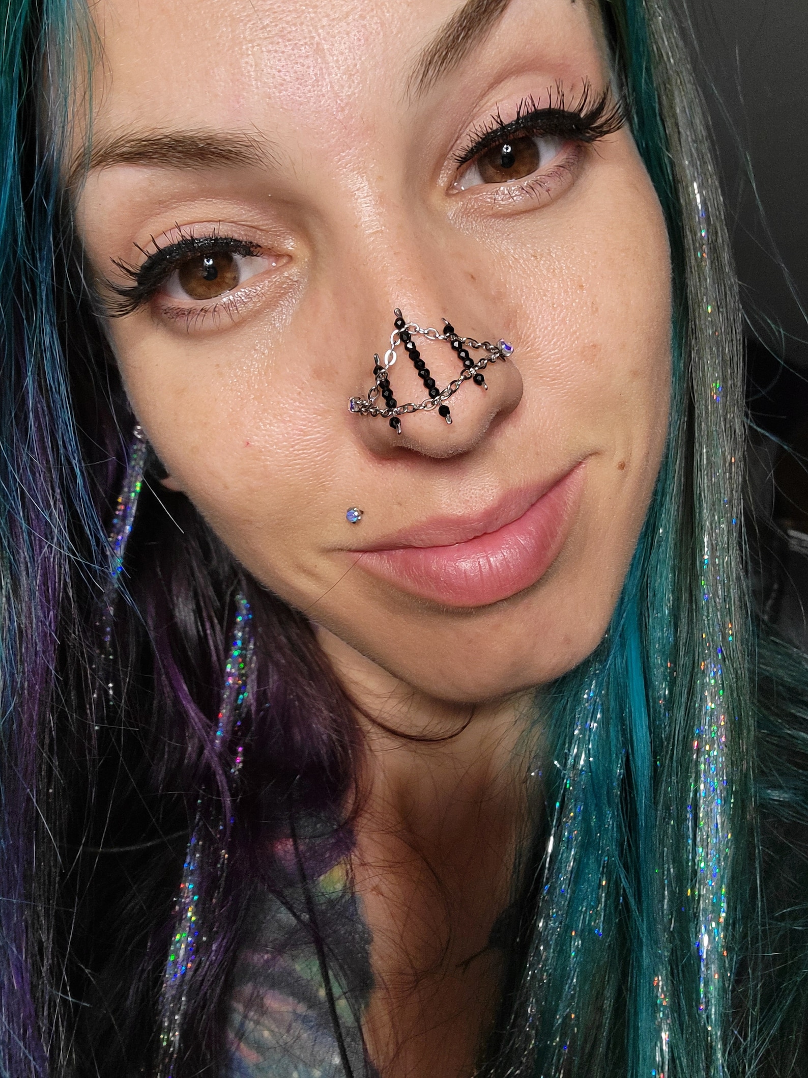 QUEEN OF SWORDS Nose Chain - Etsy