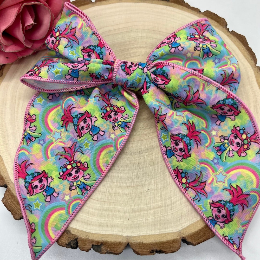Trolls Poppy XL Pinwheel Hair Bow - Etsy
