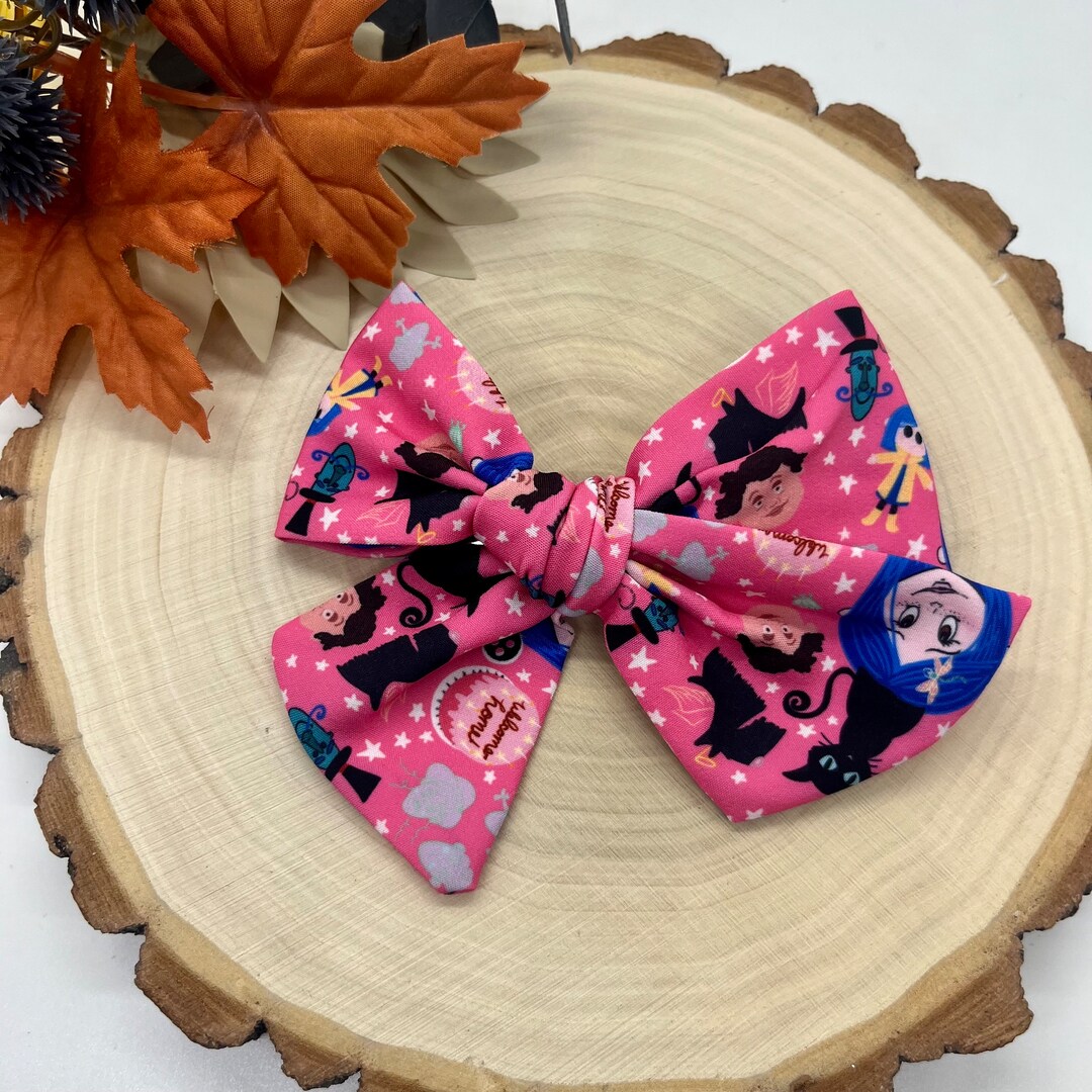 Black Cat Pinwheel Hair Bow - Etsy