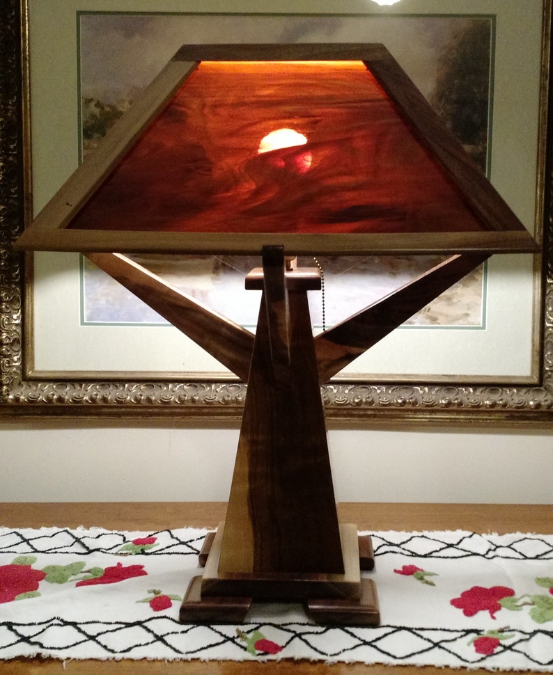 Craftsman Style Wood Lamp SOLD - Etsy