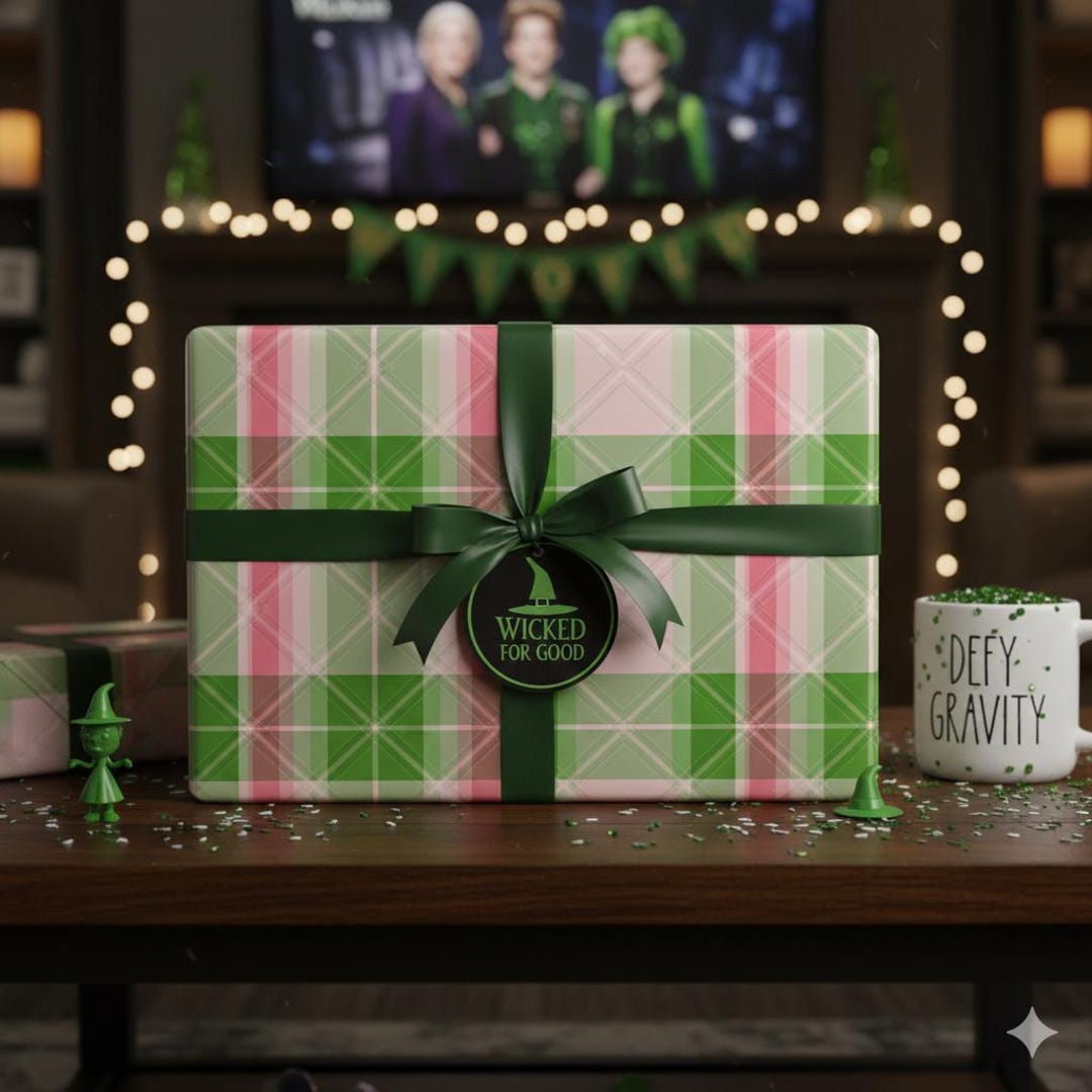 Wicked Inspired Gift Wrap for Her Premium Holiday Wrapping Paper Wicked ...