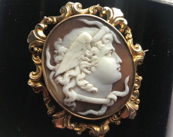 Antique Cameo Medusa - Etsy