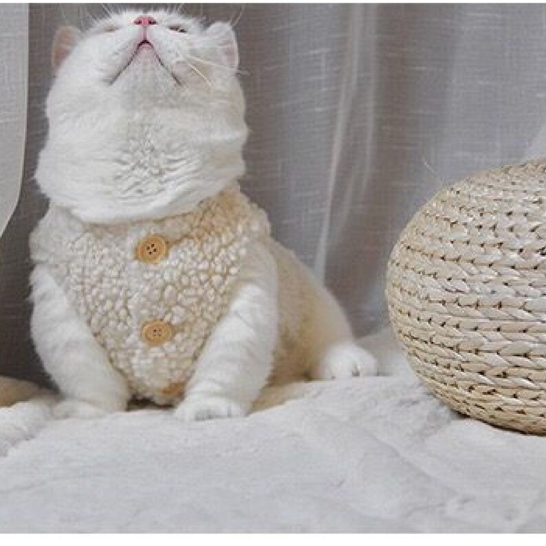 Sherpa Cat/dog Sweater Jacket - Etsy