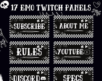 Emo Twitch Overlay - Etsy Finland