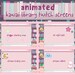 Pink Kawaii Library Themed Animated Video Game Streaming Screens ...