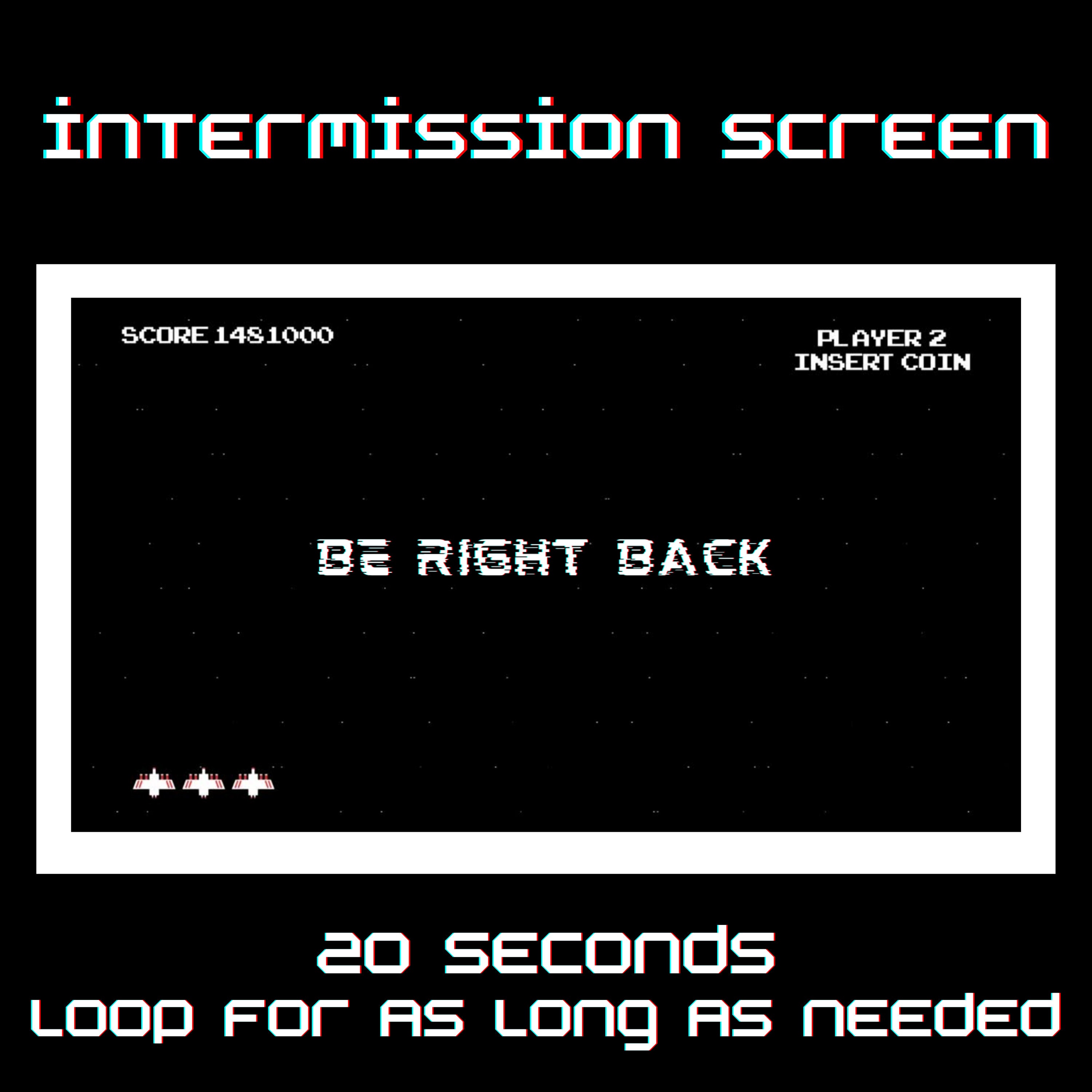 8 Bit Arcade Game Themed Animated Video Game Streaming Screens, Stream ...