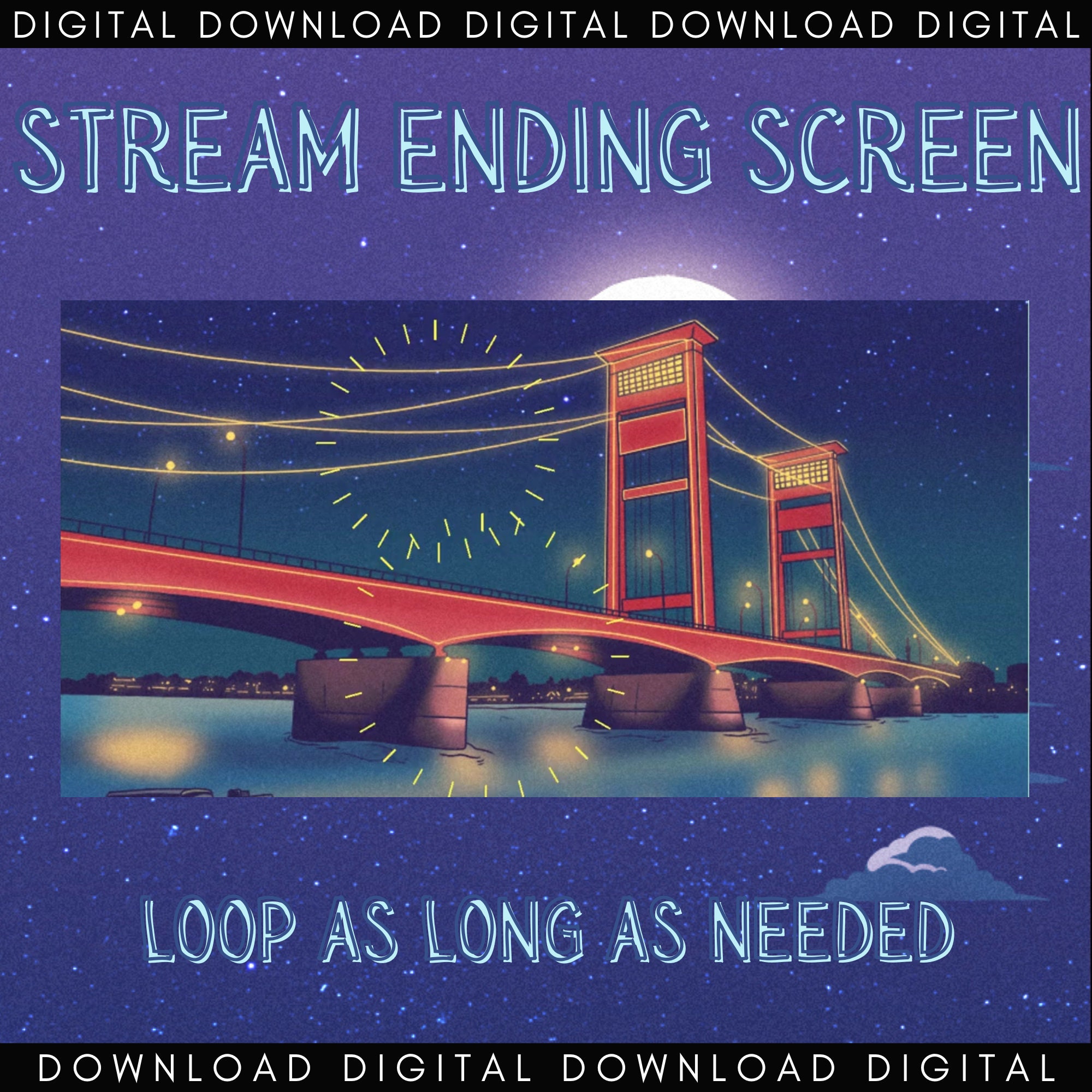 Anime Themed Animated Video Game Streaming Screens, Stream Starting ...