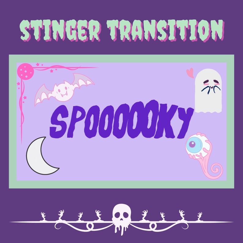 Pastel Goth Graveyard Overlay Bundle, Static Stream Package, Twitch ...