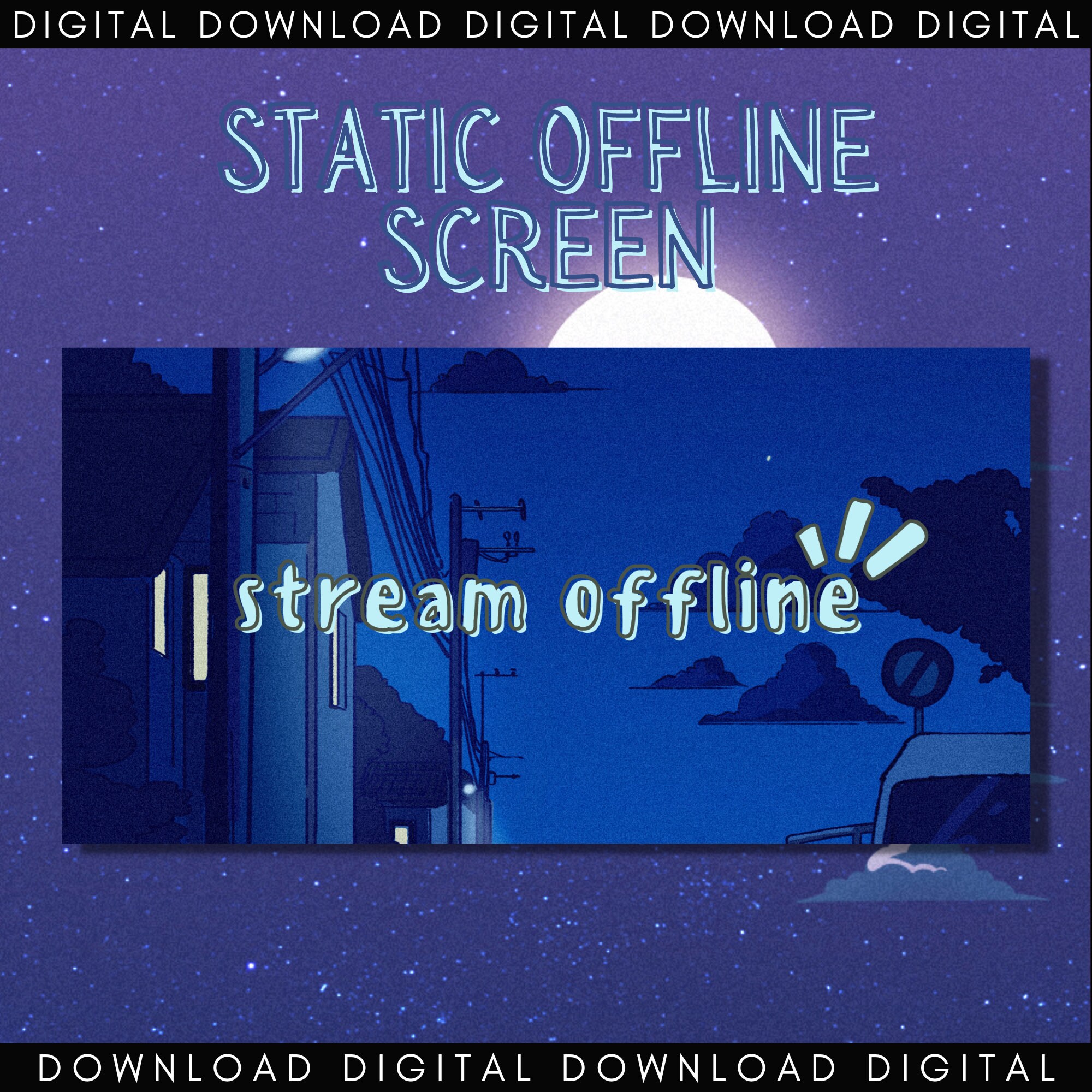 Anime Themed Animated Video Game Streaming Screens, Stream Starting ...