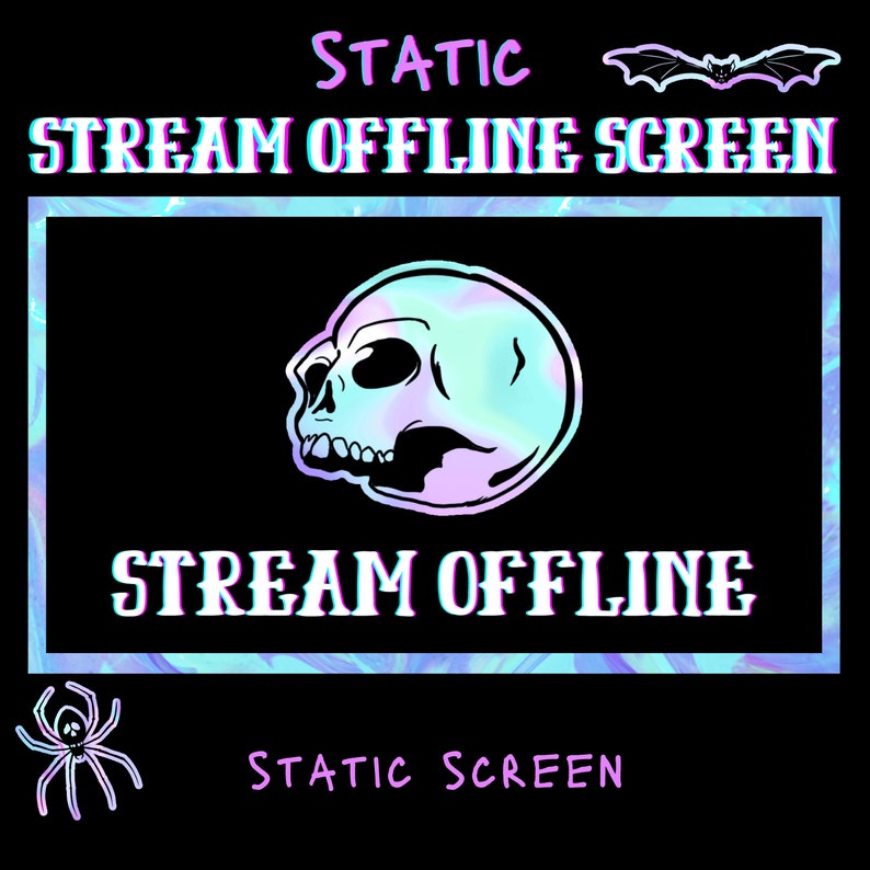Holographic Emo Themed Animated Video Game Streaming Screens, Stream ...