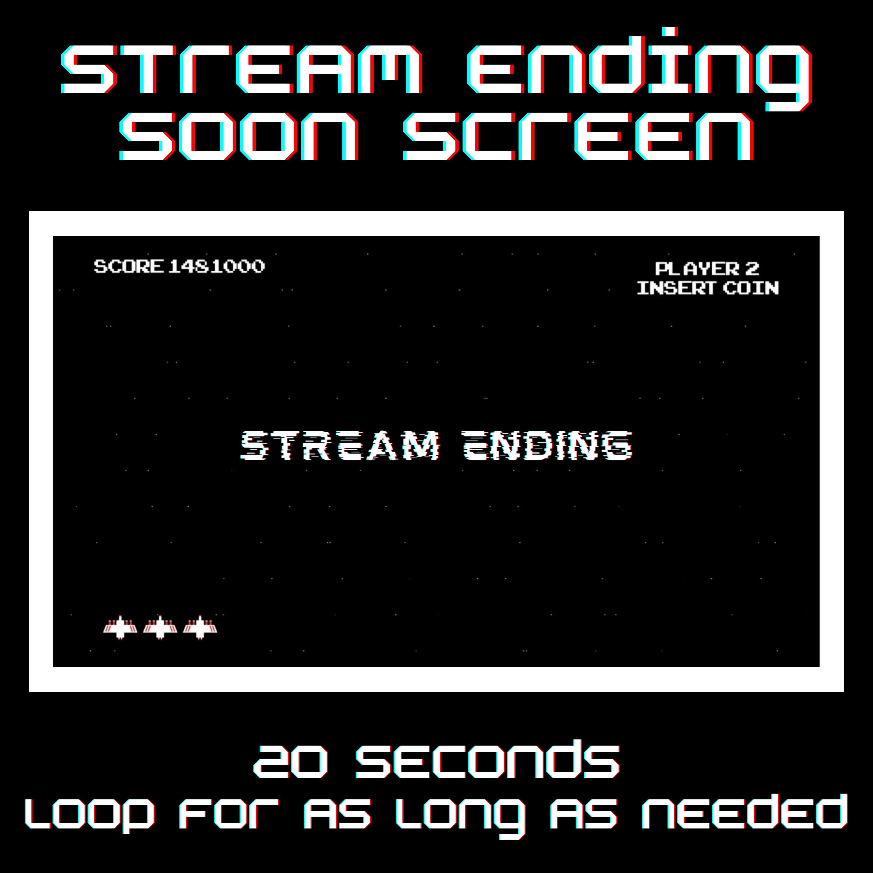 8 Bit Arcade Game Themed Animated Video Game Streaming Screens, Stream ...