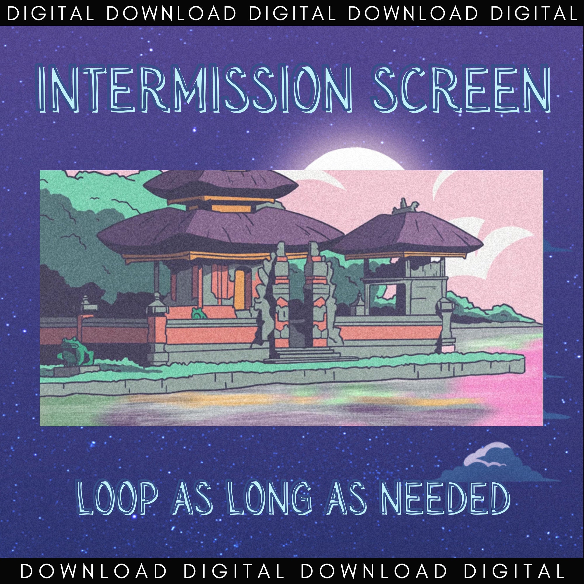 Anime Themed Animated Video Game Streaming Screens, Stream Starting ...