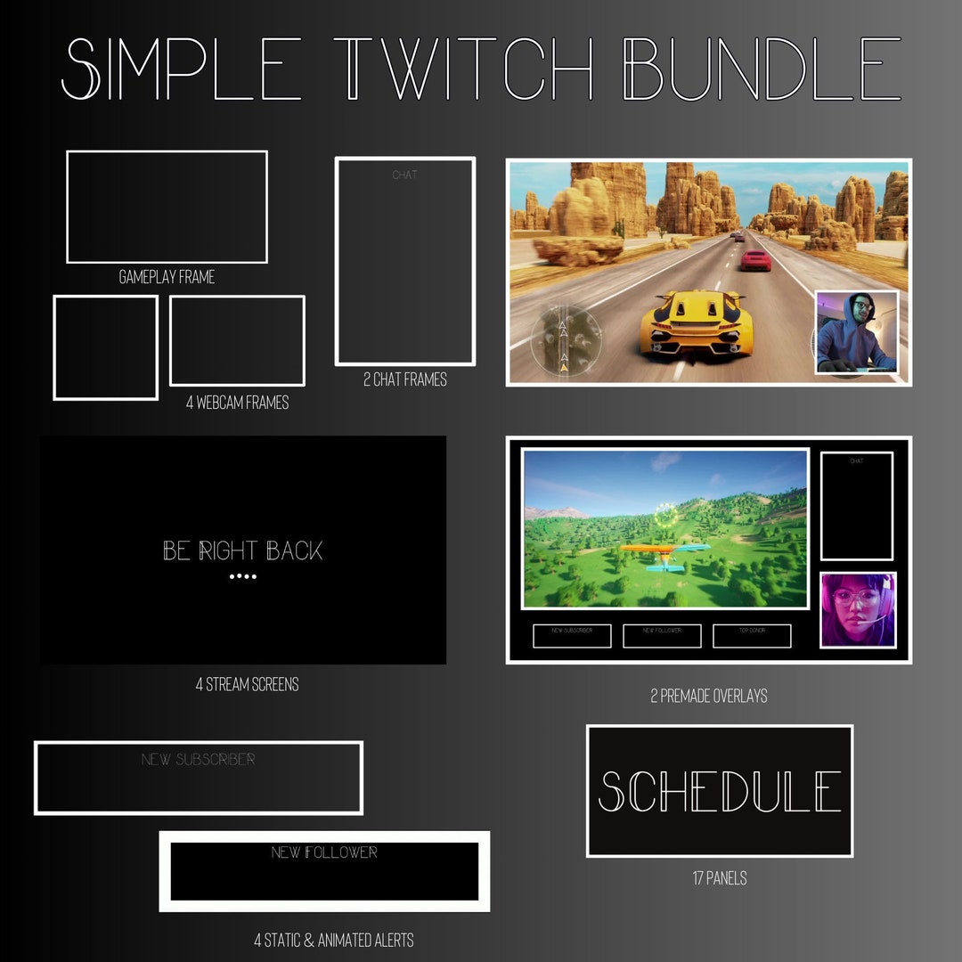 Simple Clean Vibe Animated Video Game Streaming Screens, Stream ...
