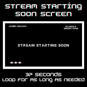 8 Bit Arcade Game Themed Animated Video Game Streaming Screens, Stream ...