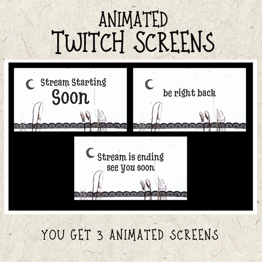 Cute Halloween Animated Streaming Screens, Stream Starting Soon, Stream ...