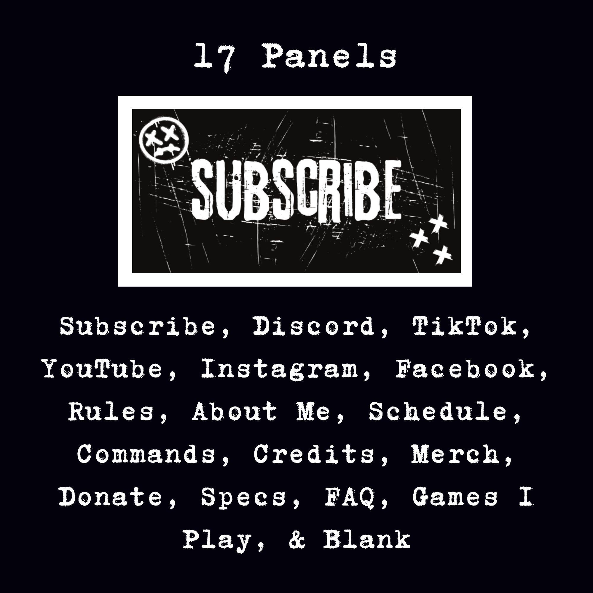 Grunge Twitch Streaming Bundle, Animated Stream Package, Twitch Banner ...