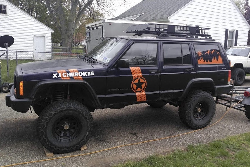 Jeep XJ Cherokee Rear Window Decal (set of 2) (driver and Passenger ...