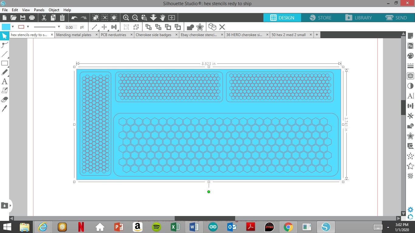 RC Car Paint Hex Pattern Paint Stencil - Etsy