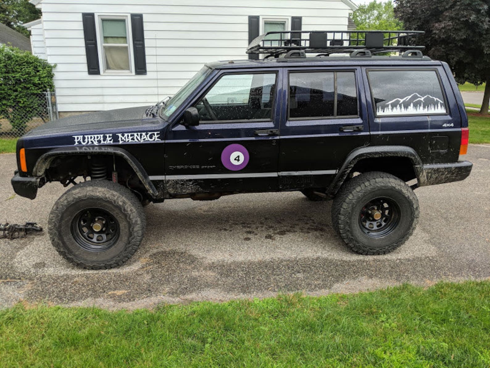 Jeep XJ Cherokee Mountains Decal Set - Etsy
