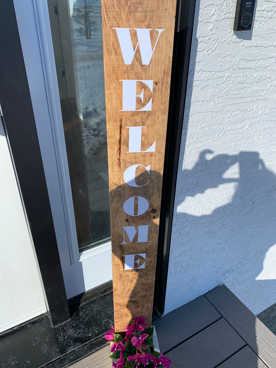 Welcome Planter Sign - Etsy