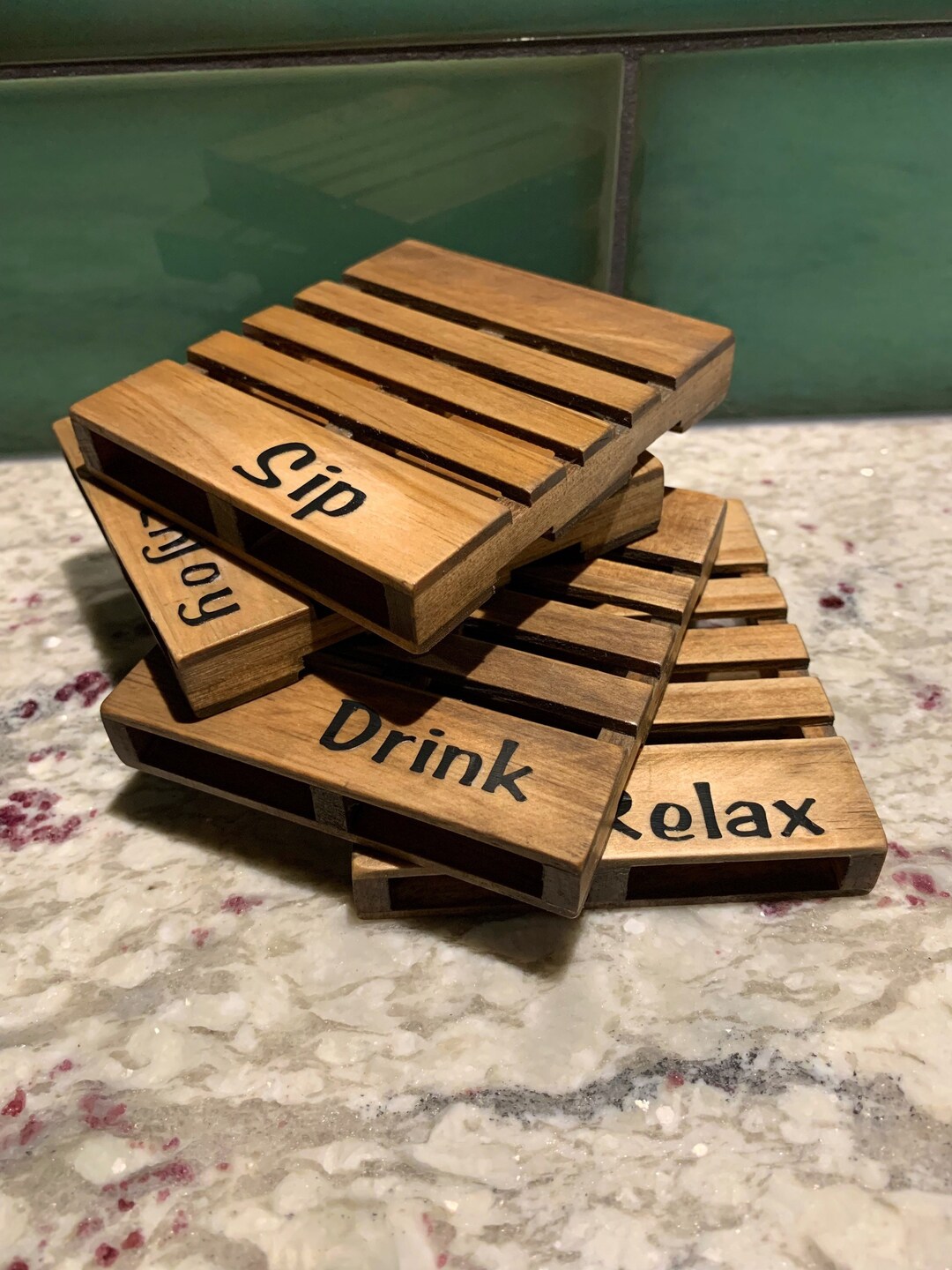 RUSTIC WOOD COASTERS, Pallet Coasters - Etsy