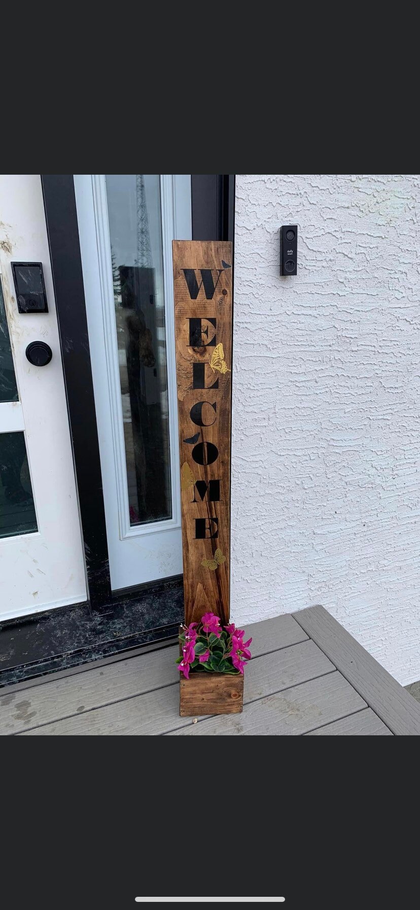 Welcome Planter Sign - Etsy