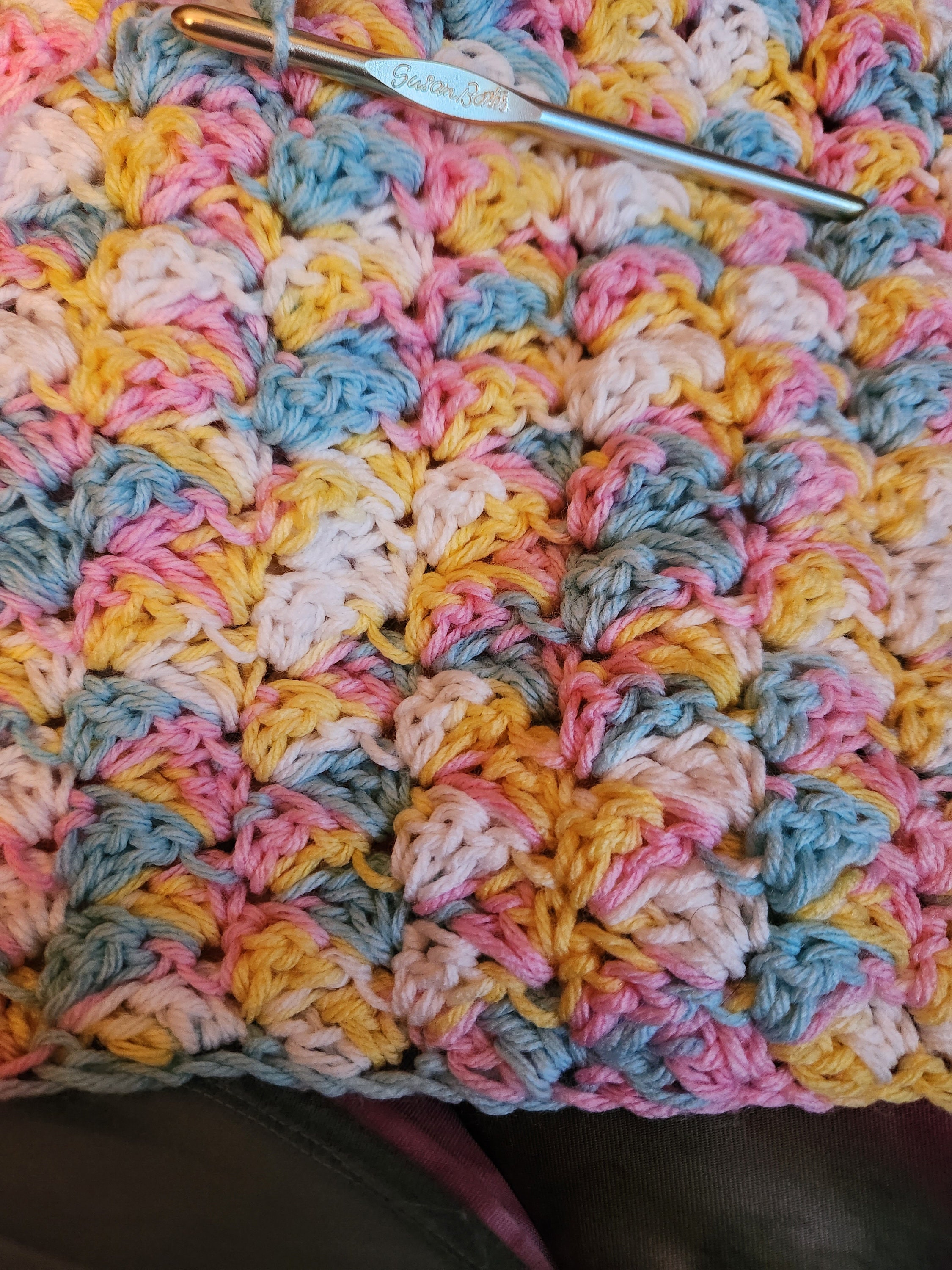Unicorn Seashell Crochet Baby Blanket Handmade - Etsy