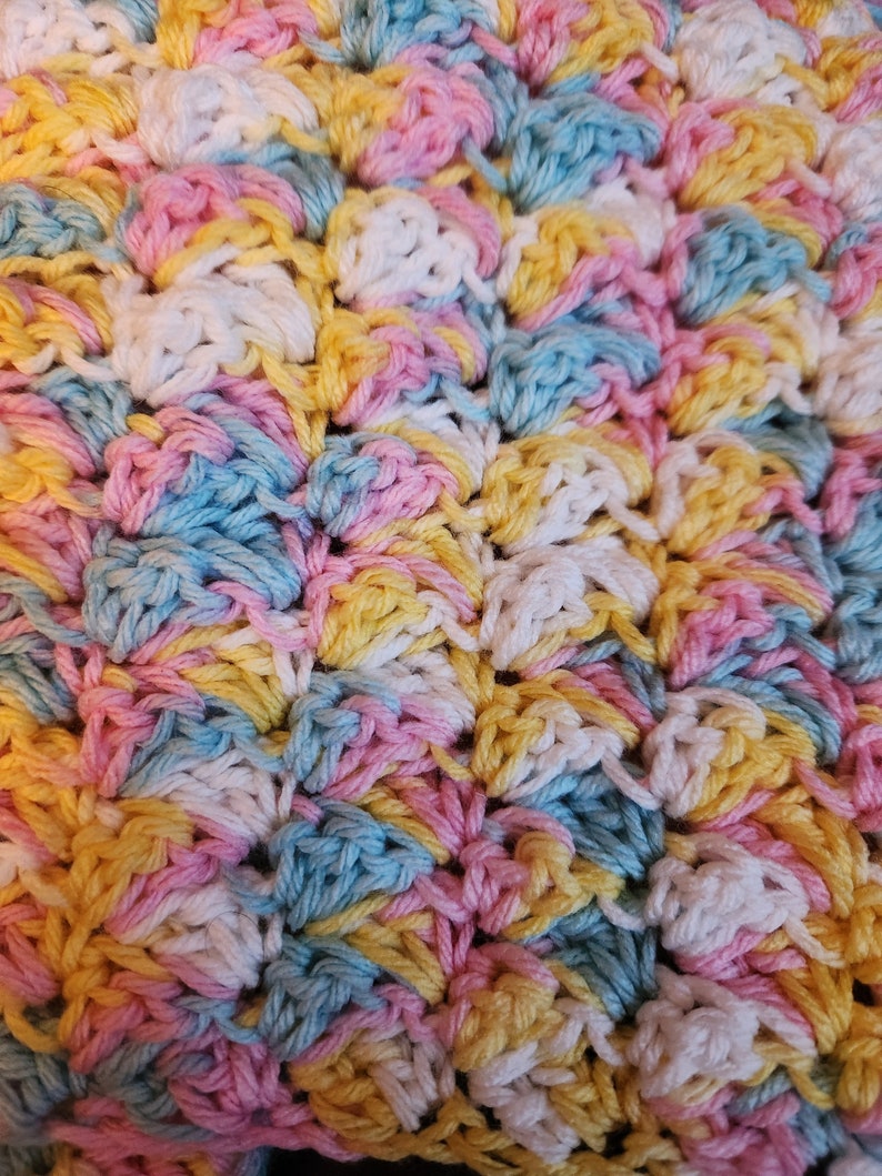 Unicorn Seashell Crochet Baby Blanket Handmade - Etsy