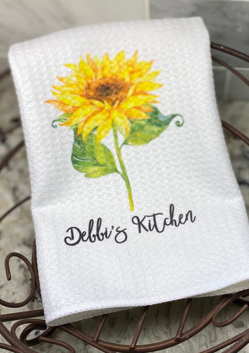 Quality Personalized Kitchen Tea Towel Housewarming Gift Kitchen Decor ...