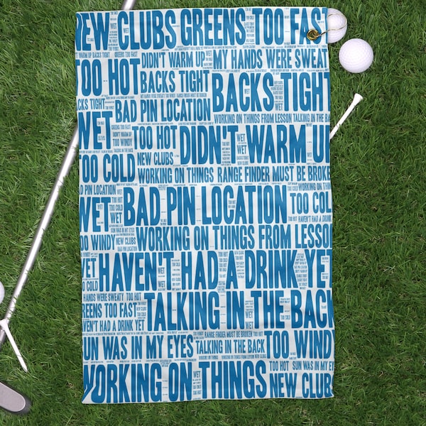 Funny Golf Towel - Etsy