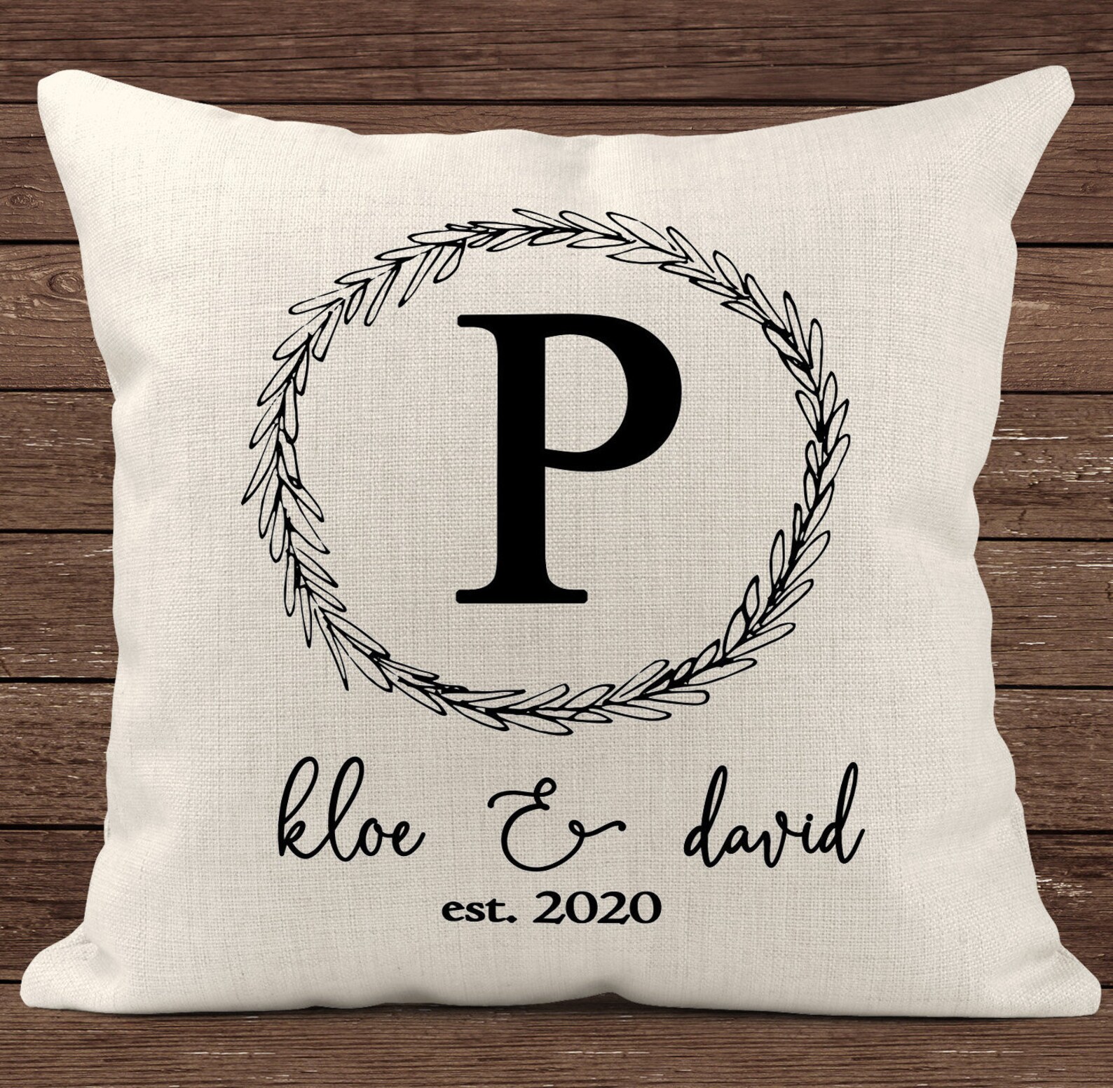 Personalized Pillow Case, Custom Linen Pillow, New Home Gift, Home ...