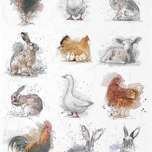 ITD Collection Animal Assortment Rice Decoupage Paper Size A3 for ...