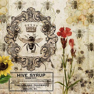 Hive Syrup Rice Paper Size A3 Decoupage for Furniture Mixed - Etsy